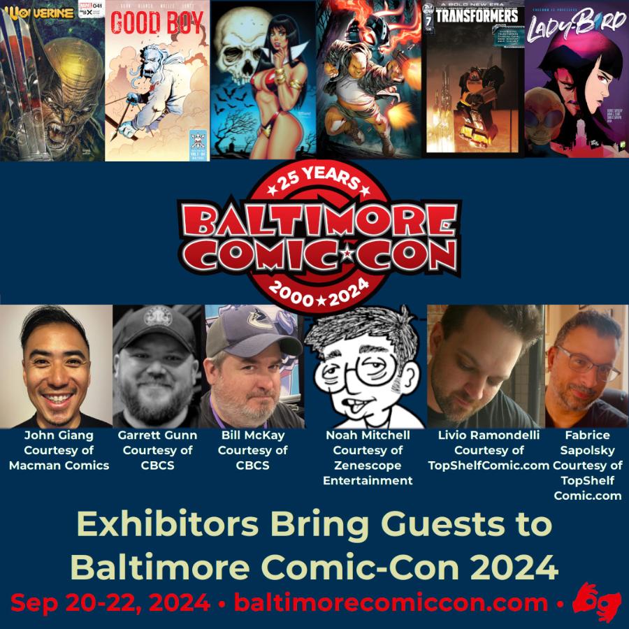 Exhibitors Bring Guests to Baltimore Comic-Con 2024 - Fanboy Factor