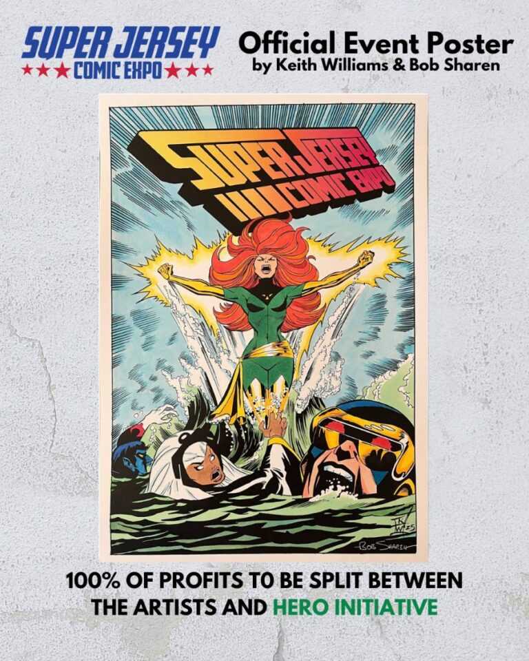 Announcing the Official 2025 Super Jersey Comic Expo Convention Poster ...